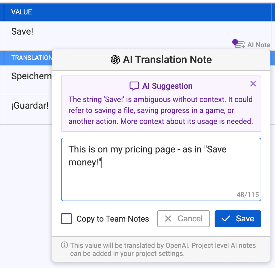 AI Translation for React and NextJS Apps