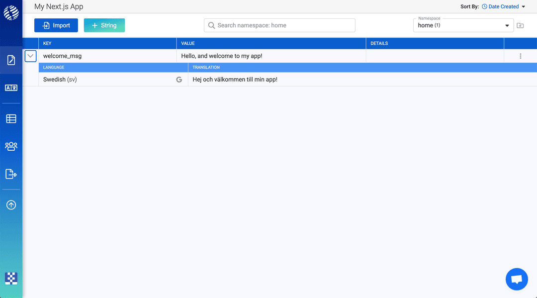 Next.js: Set up next-i18next and Google Translate